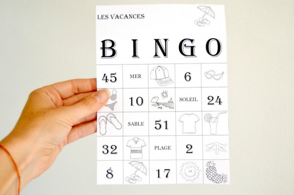 Le Bingo des vacances - Free printable - Maman à Tout Faire