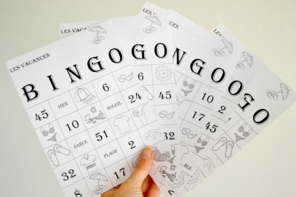 Le Bingo des vacances - Free printable - Maman à Tout Faire