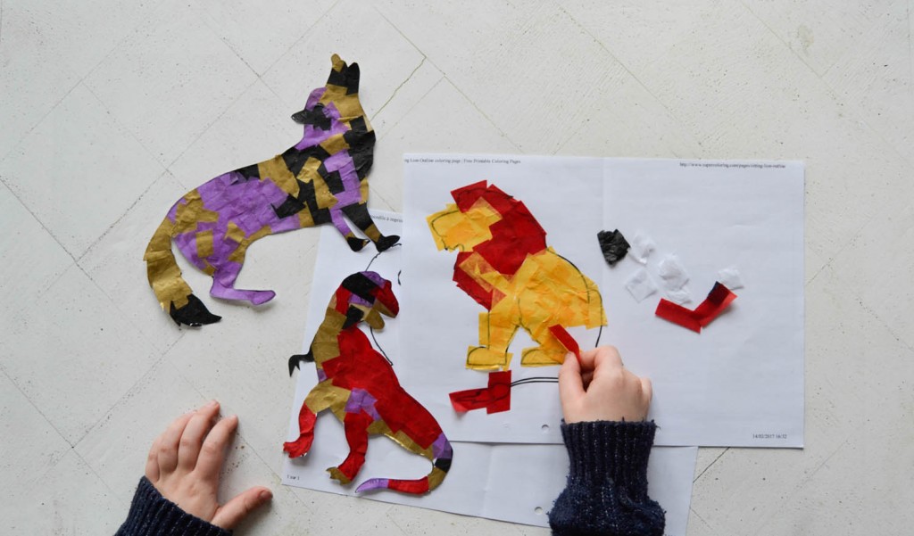 Activité collage - Occuper les enfants - Maman à tout Faire